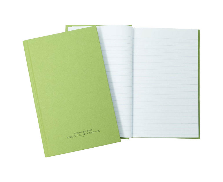 Green Record Book 5.5 x 8" (Notebook replacement) NSN 7530-00-222-3521 ...